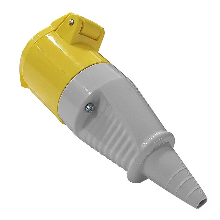 0-698-19 | Durite 110VAC 16A Yellow Outdoor Trailing Socket
