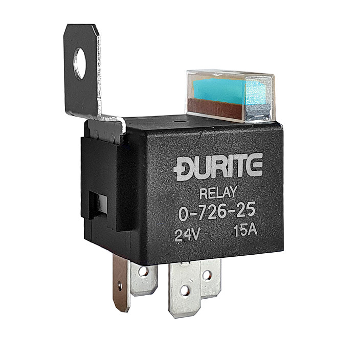 0-726-25 | Durite 24V 15A IP65 Fused Make and Break Relay
