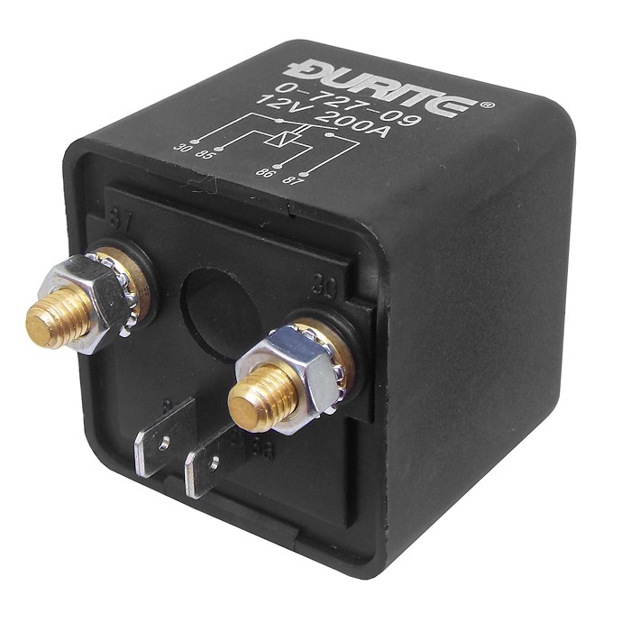 0-727-09 | Durite 12V 200A Make and Break Heavy-duty Relay