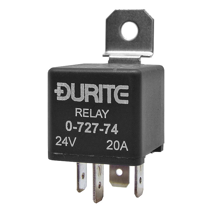 0-727-74 | Durite 24VDC 20A Mini Make and Break Relay