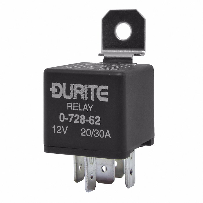 0-728-62 | Durite 12VDC 20A-30A Mini Changeover Relay