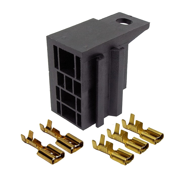 0-729-03 | Durite 12-24VDC Bulkhead Socket for Micro Relays