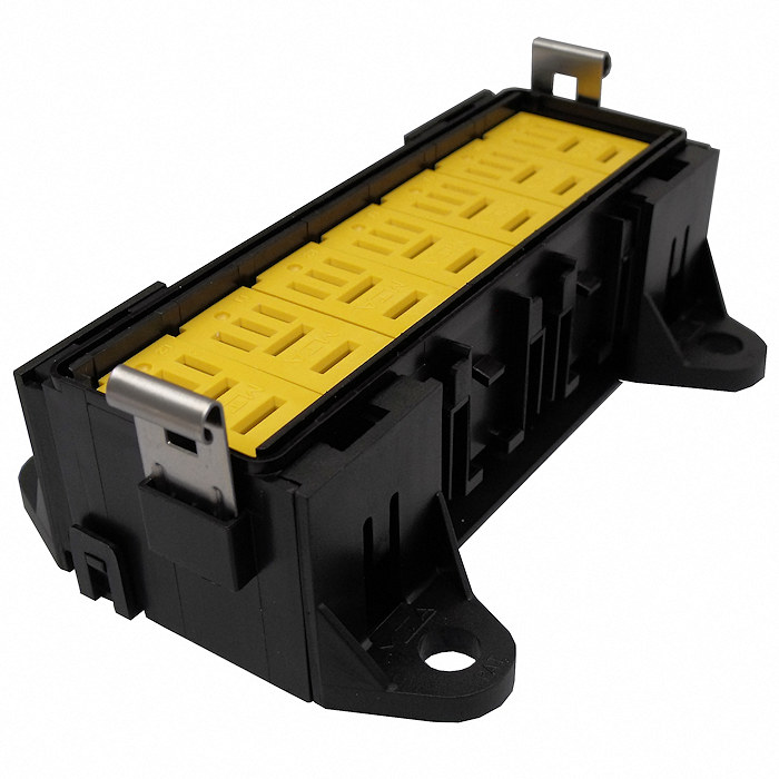 0-729-06 | Durite 7-way Micro Relay Box Holder for Panels