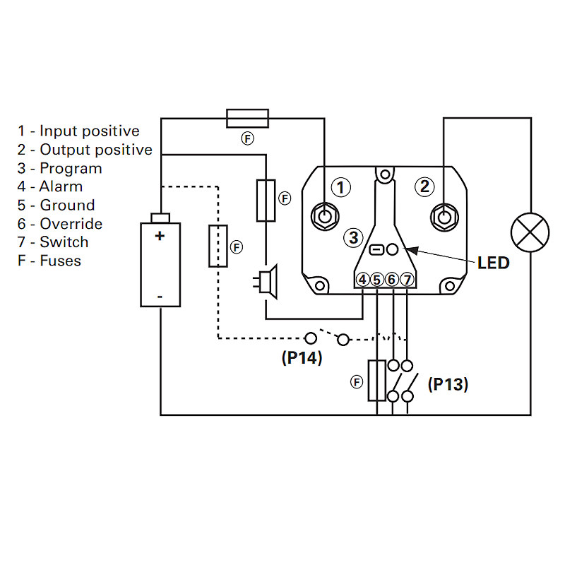 0-852-10 | 12V-24V 100A Battery Load Guard And Disconnect