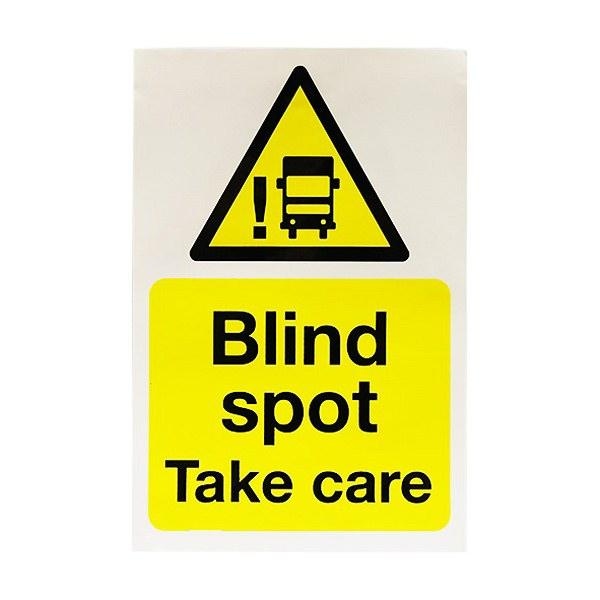 0-870-50 | Self-adhesive Blind Spot Safety Sign - Portrait