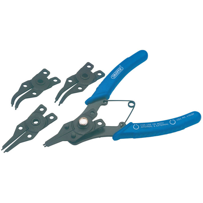 19735 Circlip Pliers Set 165mm 5 Piece - Arc Components
