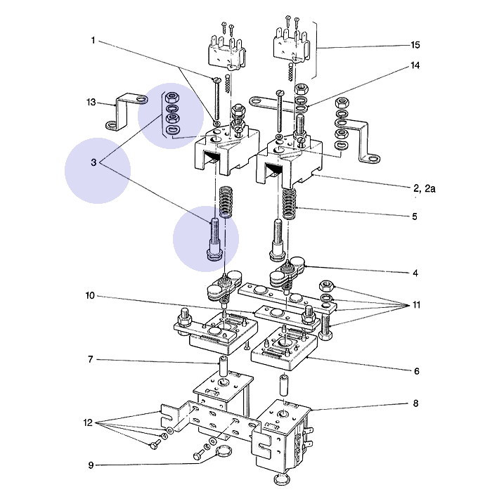 2155-594 | Albright Single Fixed Contact Stud - Textured Tip