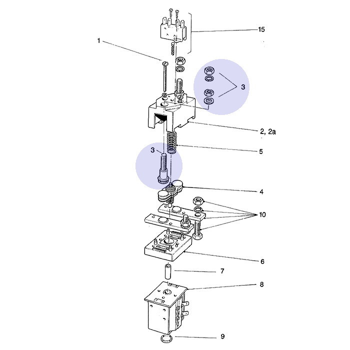 2155-594 | Albright Single Fixed Contact Stud - Textured Tip