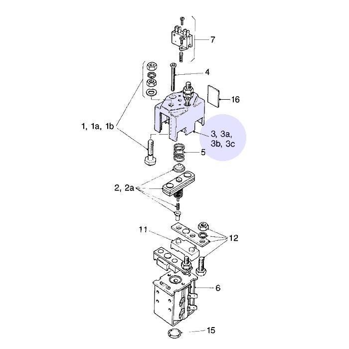 2180-25B | Albright SW181B & SW182B Contactor Top Cover
