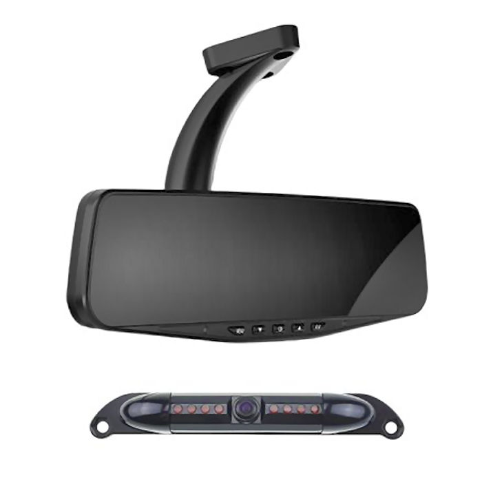 4-775-05 | 12-24V 1080P Mirror Monitor & Number Plate Camera