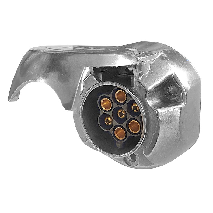 0-692-19 | 12V 7-Pin 12N Caravan Socket With Fog Cut-out