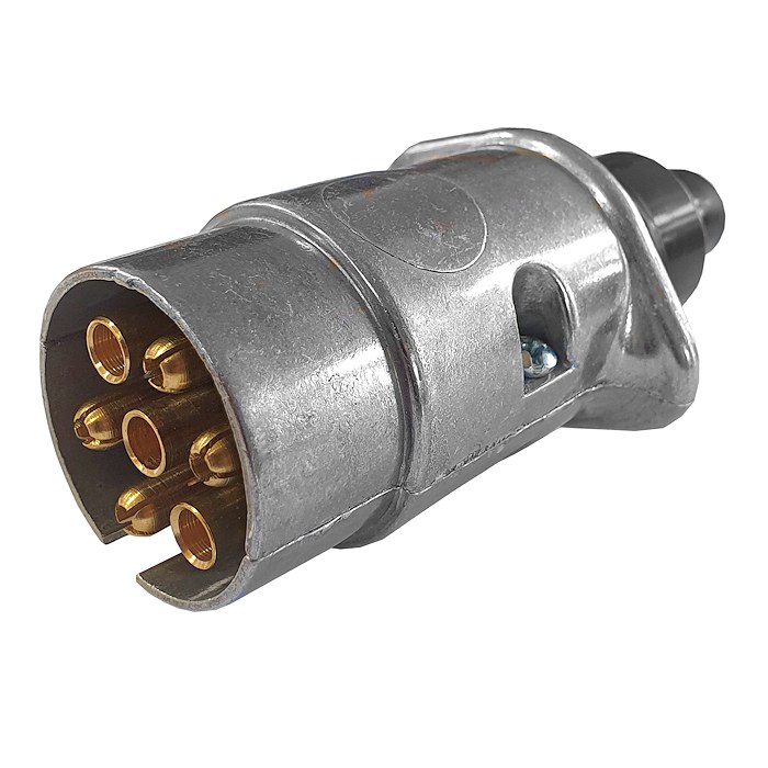 0-692-16 | Durite 12V 7-Pin Metal Caravan 12N Plug Connector