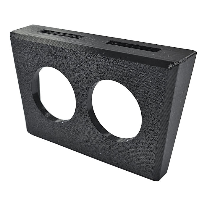 AR021612 | Double Panel Bracket for Power Sockets - Two 28mm