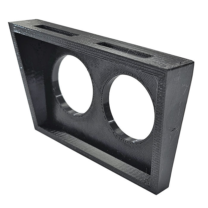 AR021612 | Double Panel Bracket for Power Sockets - Two 28mm