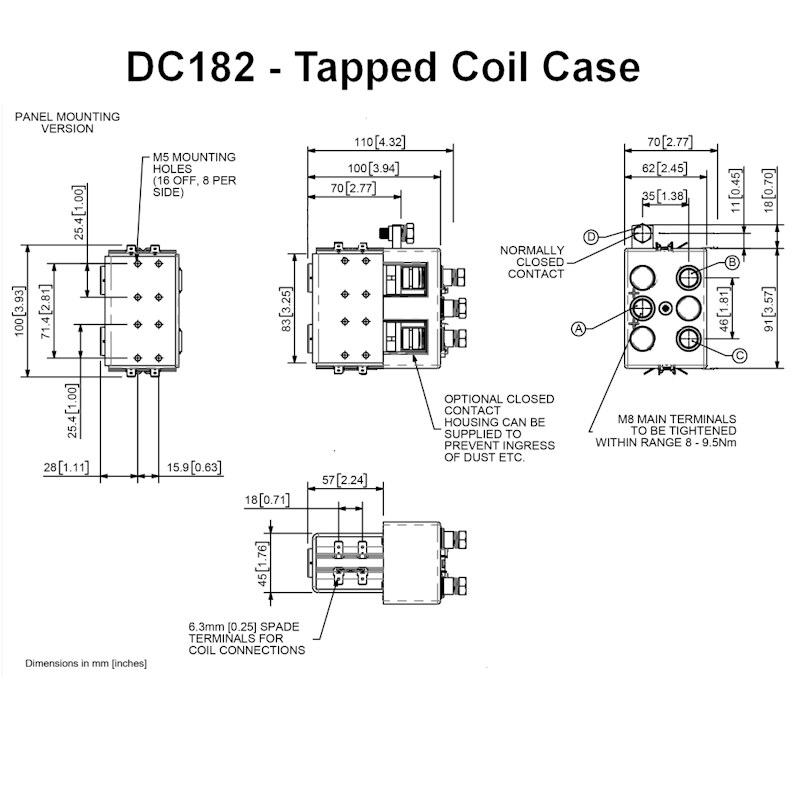 DC182B-634T | Albright 48VDC Motor-reversing Solenoid