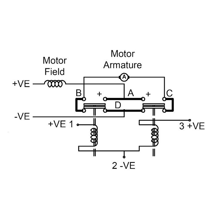 DC66-125P | 12VDC 80A Motor-reversing Solenoid - Continuous