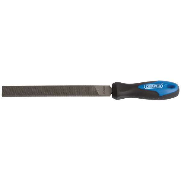 00006 Draper Soft Grip Engineer's Hand File and Handle 150mm