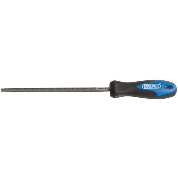 00012 Soft Grip Engineer's Round File and Handle 150mm