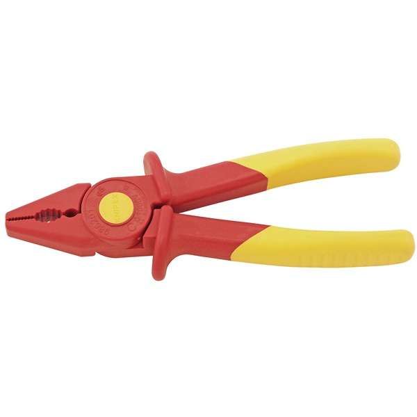 06082 Knipex 'S' Range Soft Grip Flat Nose Pliers 180mm