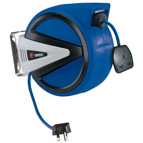 15052 | Draper 230V Retractable Electric Cable Reel 20m