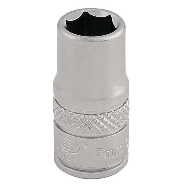 16511 | Draper Tools Socket 1/4" Square Drive 7mm