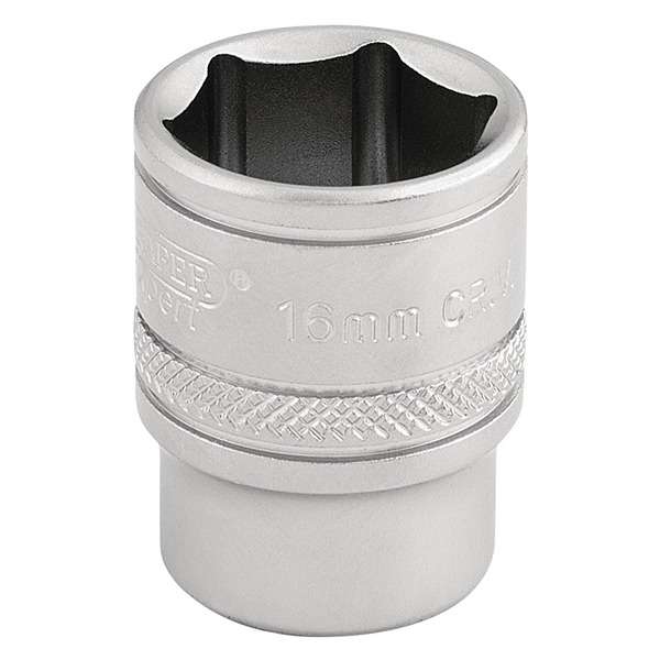 16542 | Draper 6 Point Metric Socket 3/8" Square Drive 16mm