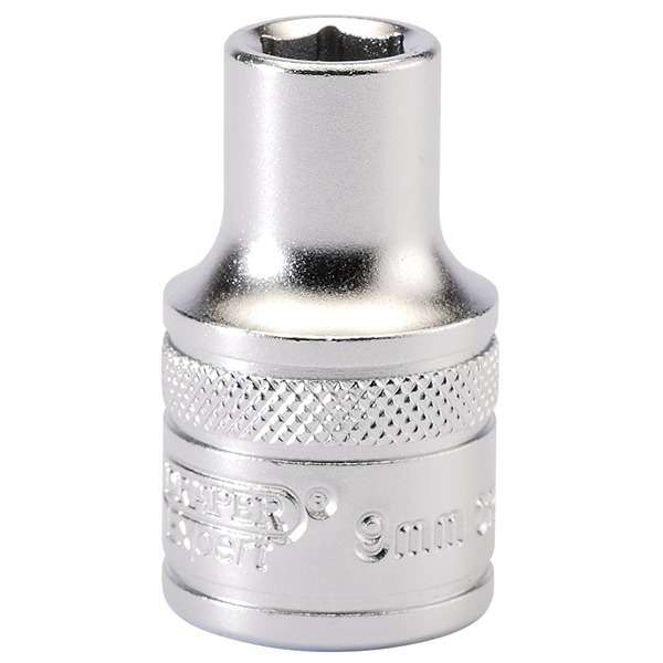 16597 | Draper 6 Point Metric Socket 1/2" Square Drive 9mm