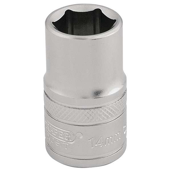 16604 | Draper 6 Point Metric Socket 1/2" Square Drive 14mm