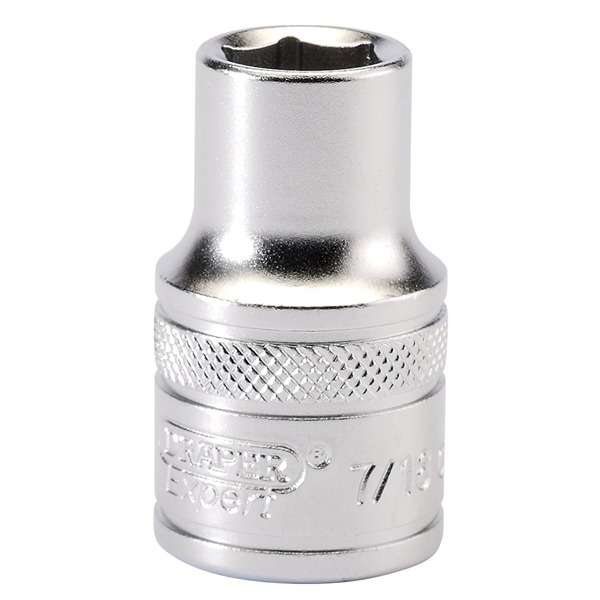 16625 Draper 6 Point Imperial Socket 1/2" Square Drive 7/16"