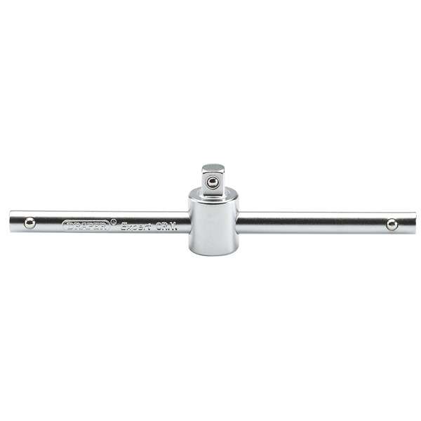 16786 | Draper Satin Chrome Sliding T Bar 1/4" Square Drive