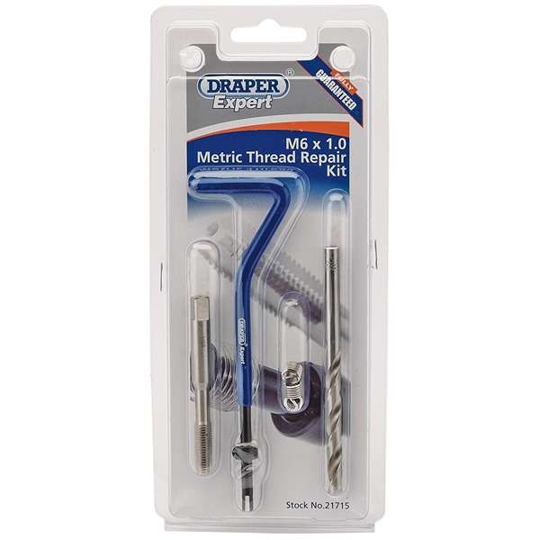 21715 | Draper Tools Metric Thread Repair Kit M6 x 1.0