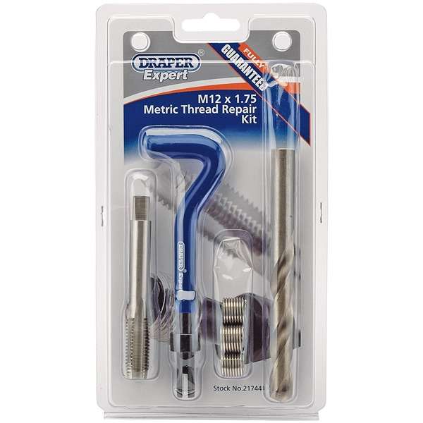 21744 | Draper Tools Metric Thread Repair Kit M12 x 1.75