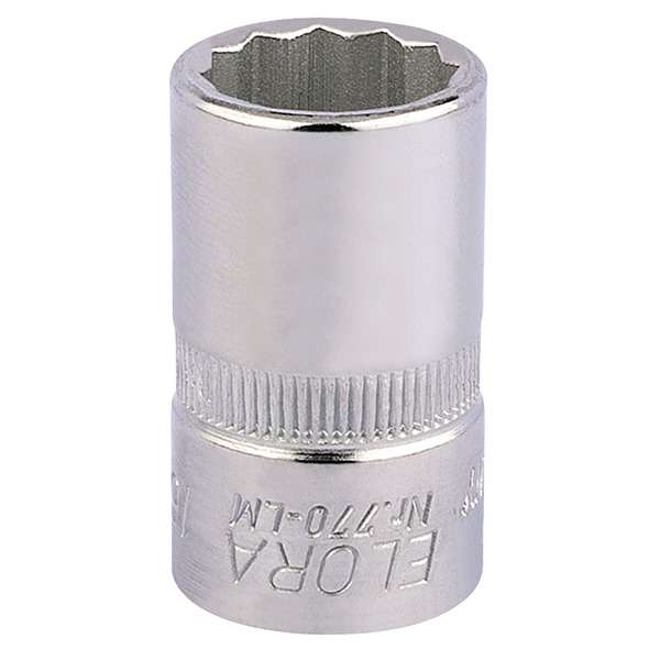 24616 Draper Elora Bi-Hexagon Socket 1/2" Square Drive 16mm