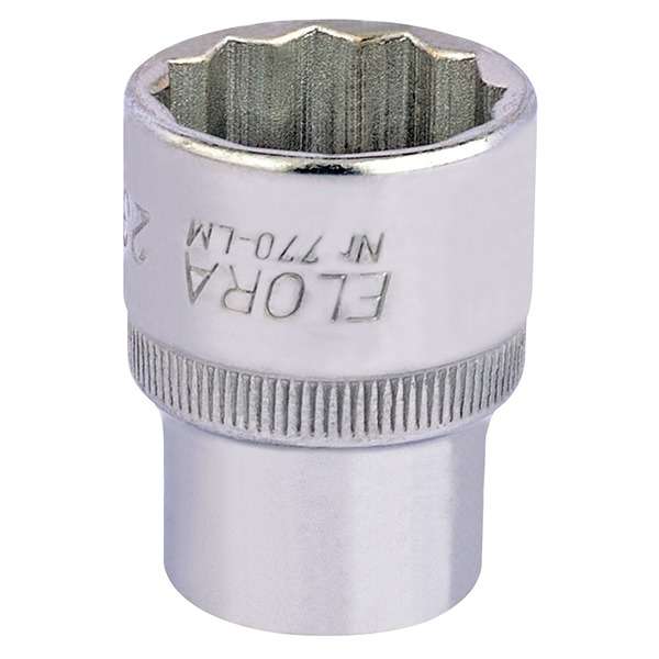 24682 Draper Elora Bi-Hexagon Socket 1/2" Square Drive 23mm