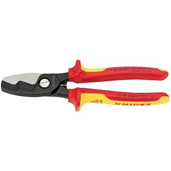 32023 Knipex 95 18 200UKSBE VDE Cable Shears 200mm