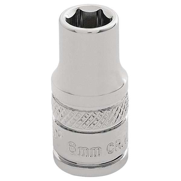32453 Draper HI-TORQ® 6 Point Socket 1/4" Sq. Dr. 6.0mm