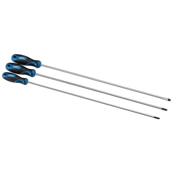 32603 Long Reach Soft Grip Screwdriver Set 450mm 3 Piece