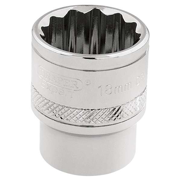 32786 Draper HI-TORQ® 12 Point Socket 3/8" Sq. Dr. 18mm