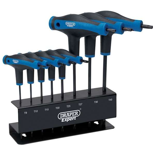 33872 TX-STAR Soft Grip Metric T-Handle Key Set 8 Piece
