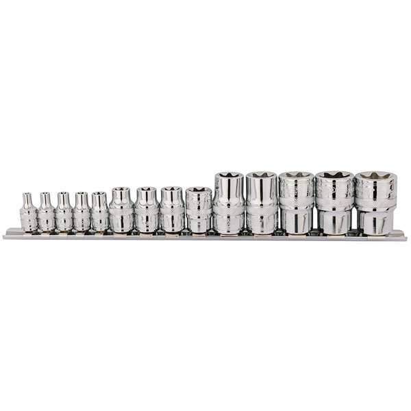 34415 TX-STAR® Socket Set 1/4" 3/8" & 1/2" 14 Piece