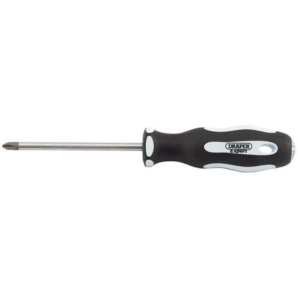 34992 | Draper Cross Slot Soft Grip Screwdriver No.2 x 100mm