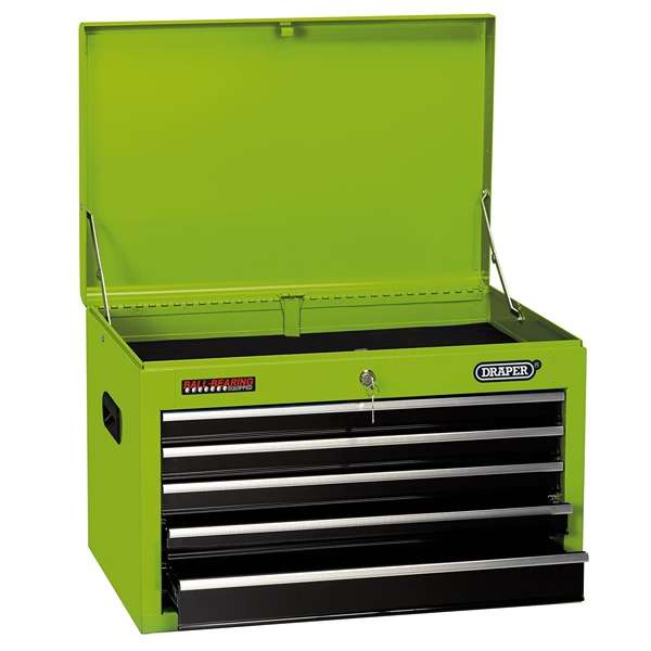 35739 | Draper Tools Tool Chest 5 Drawer 26" Green