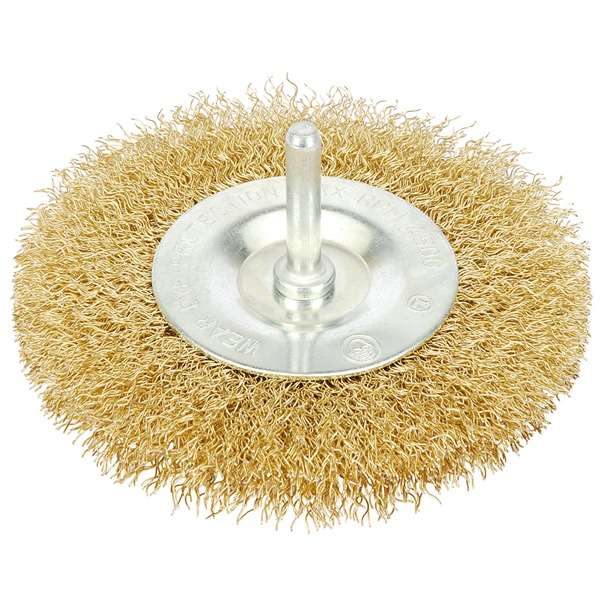 41428 | Draper Brassed Steel Crimped Wire Wheel Brush 100mm