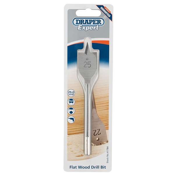 41784 | Draper Flat Wood Drill Bit 25mm - Arc Components