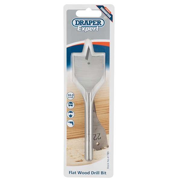 41789 | Draper Flat Wood Drill Bit 38mm - Arc Components