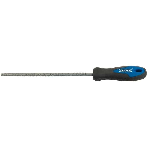 44959 | Draper Soft Grip Engineer's Round Cabinet Rasp 200mm