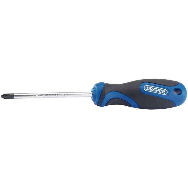 48932 | Draper Soft Grip Cross Slot Screwdriver No.2 x 100mm