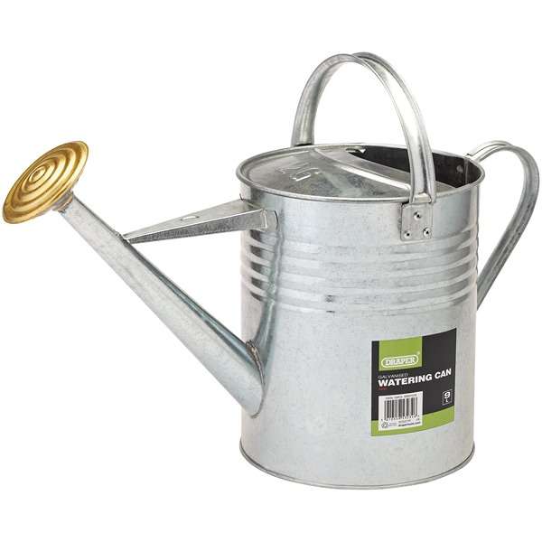 53234 | Draper Galvanised Watering Can 9L - Arc Components