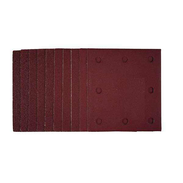 54347 | 1/4 Sanding Sheets with Hook and Loop 115 x 105mm Assorted Grit ...
