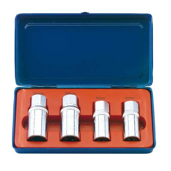 55641 Draper Stud Extractor Set 1/2" Square Drive 4 Piece